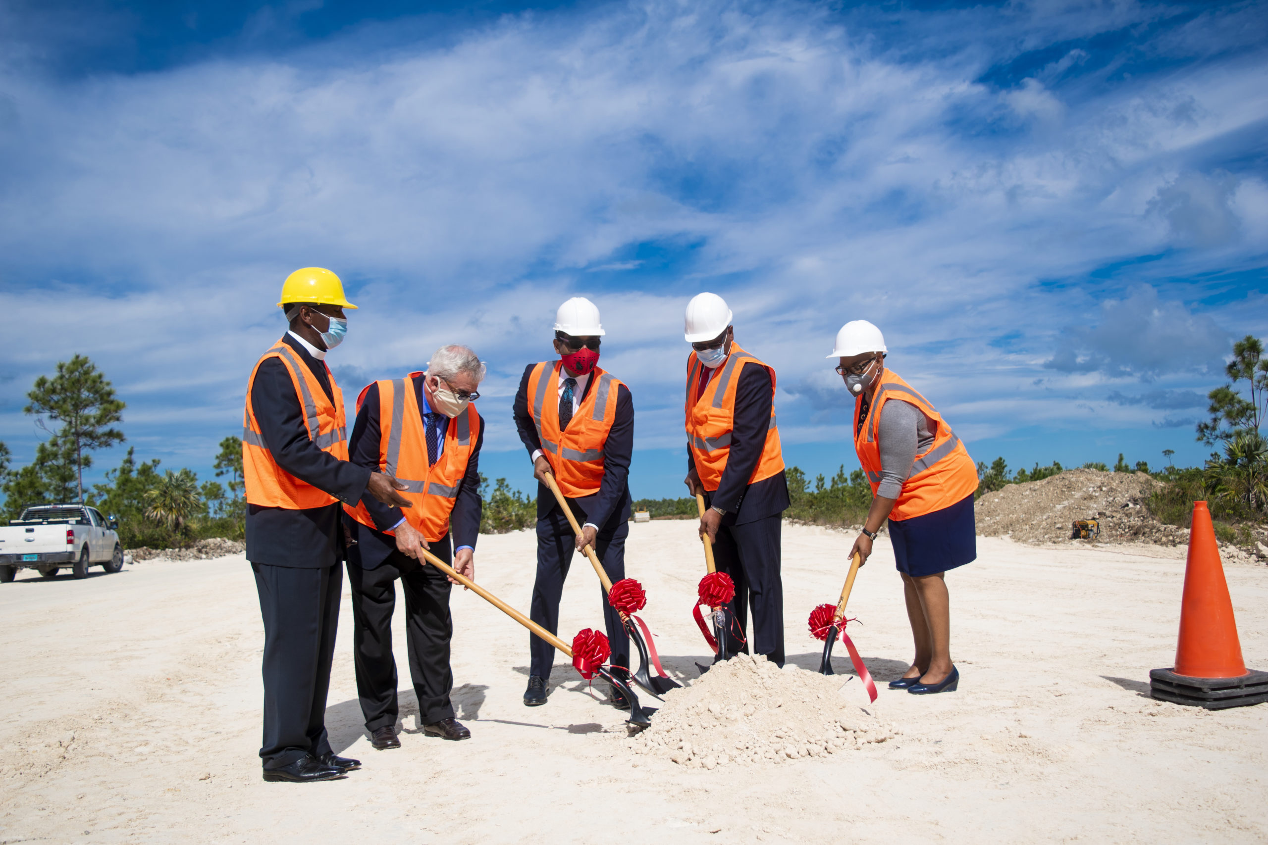 Prime Minister Minnis breaks ground on new Government Carmichael ...